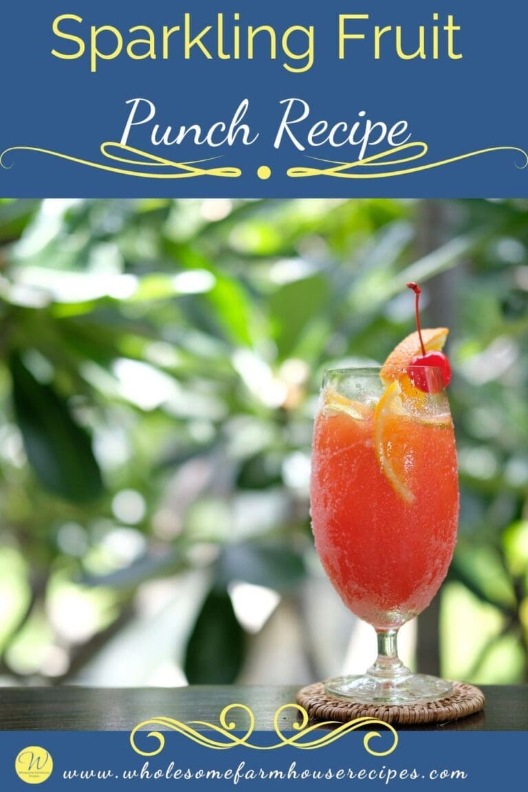 Sparkling Fruit Punch Recipe - Wholesome Farmhouse Recipes