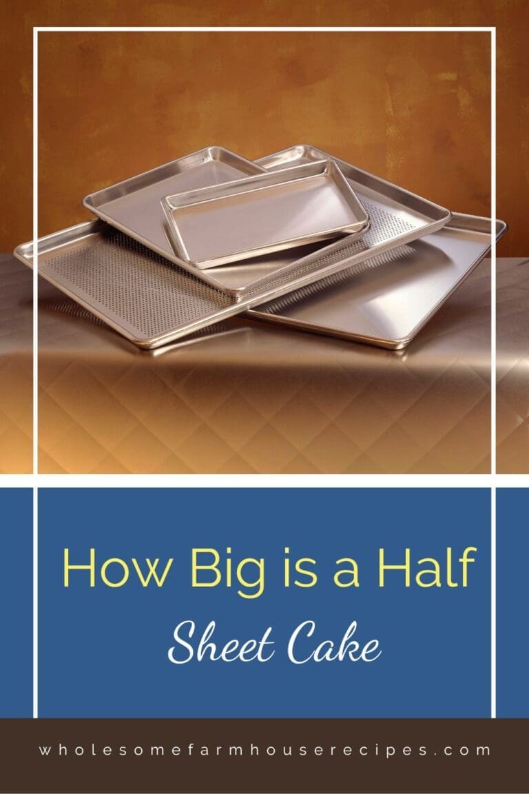 How Big is a Half Sheet Cake Size: How Many Does it Feed - Wholesome ...