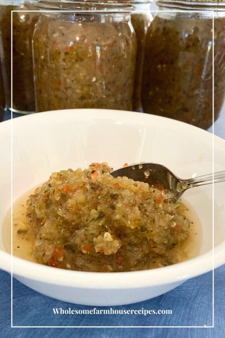 Easy Homemade Pickle Relish Recipe for Canning - Wholesome Farmhouse ...