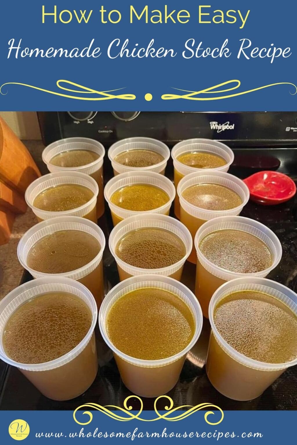 How to Make Easy Homemade Chicken Stock Recipe - Wholesome Farmhouse ...