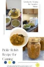 Easy Homemade Pickle Relish Recipe for Canning - Wholesome Farmhouse ...