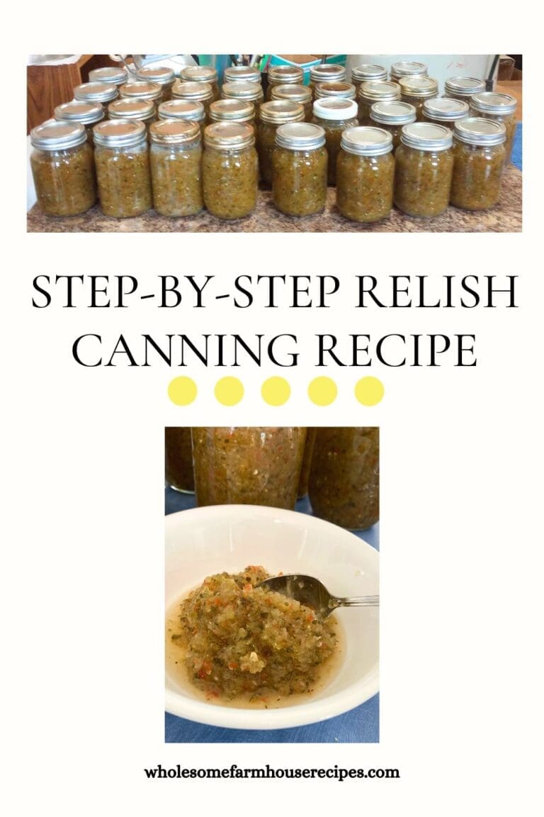 Easy Homemade Pickle Relish Recipe for Canning - Wholesome Farmhouse ...