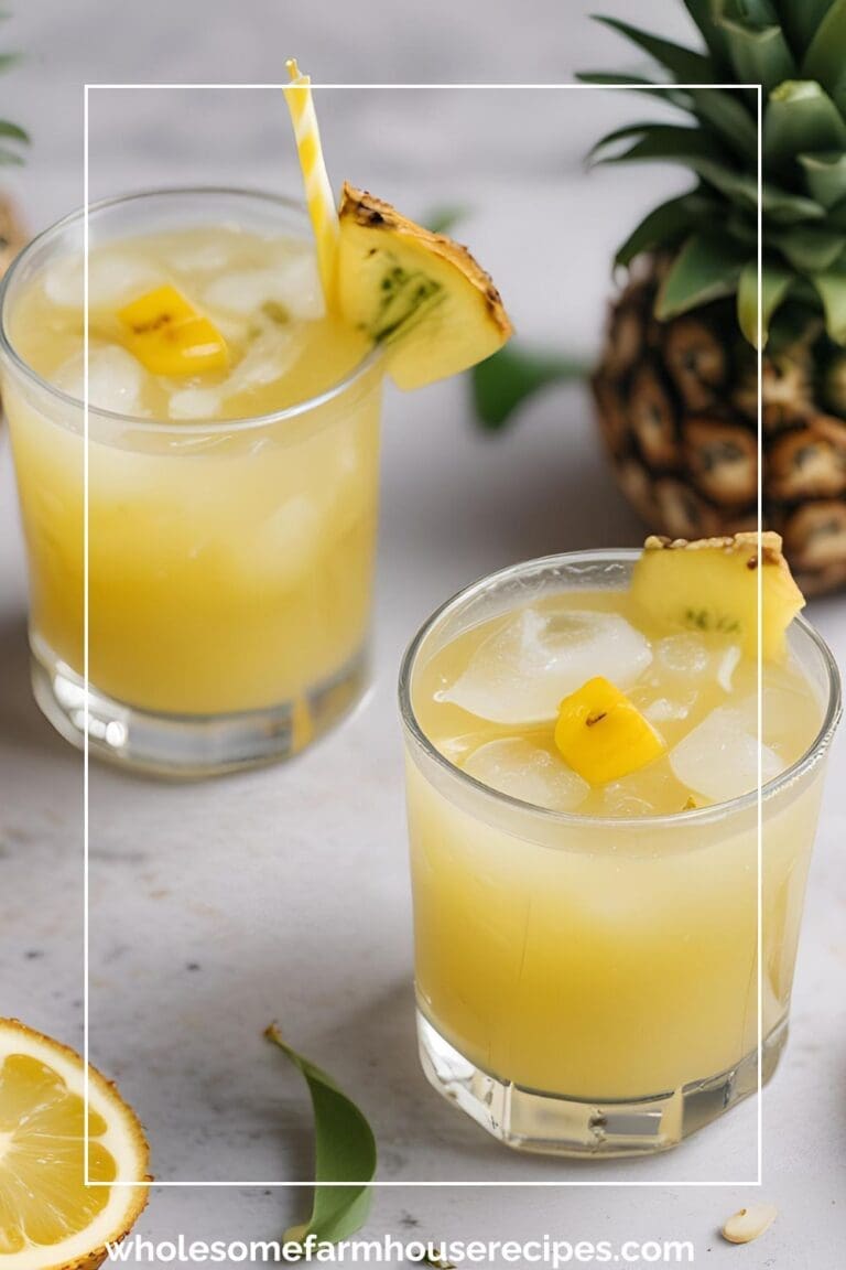 Starbucks Pineapple Passionfruit Lemonade Refresher Copycat - Wholesome Farmhouse Recipes