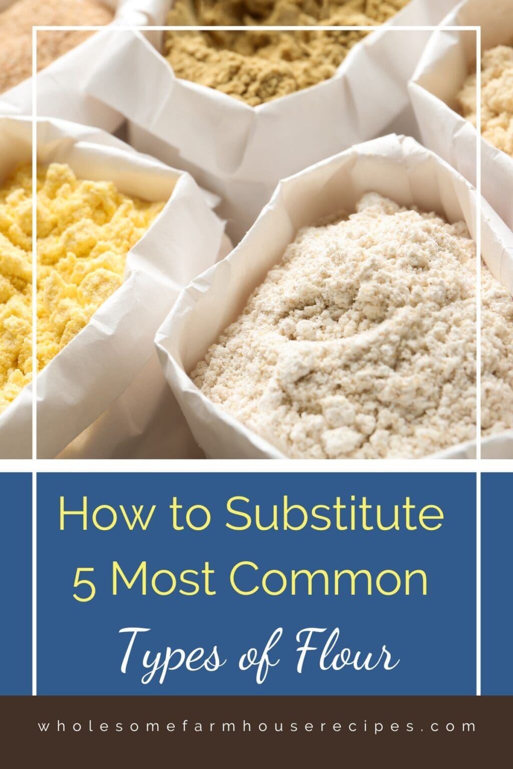 How to Substitute 5 Most Common Types of Flour - Wholesome Farmhouse ...