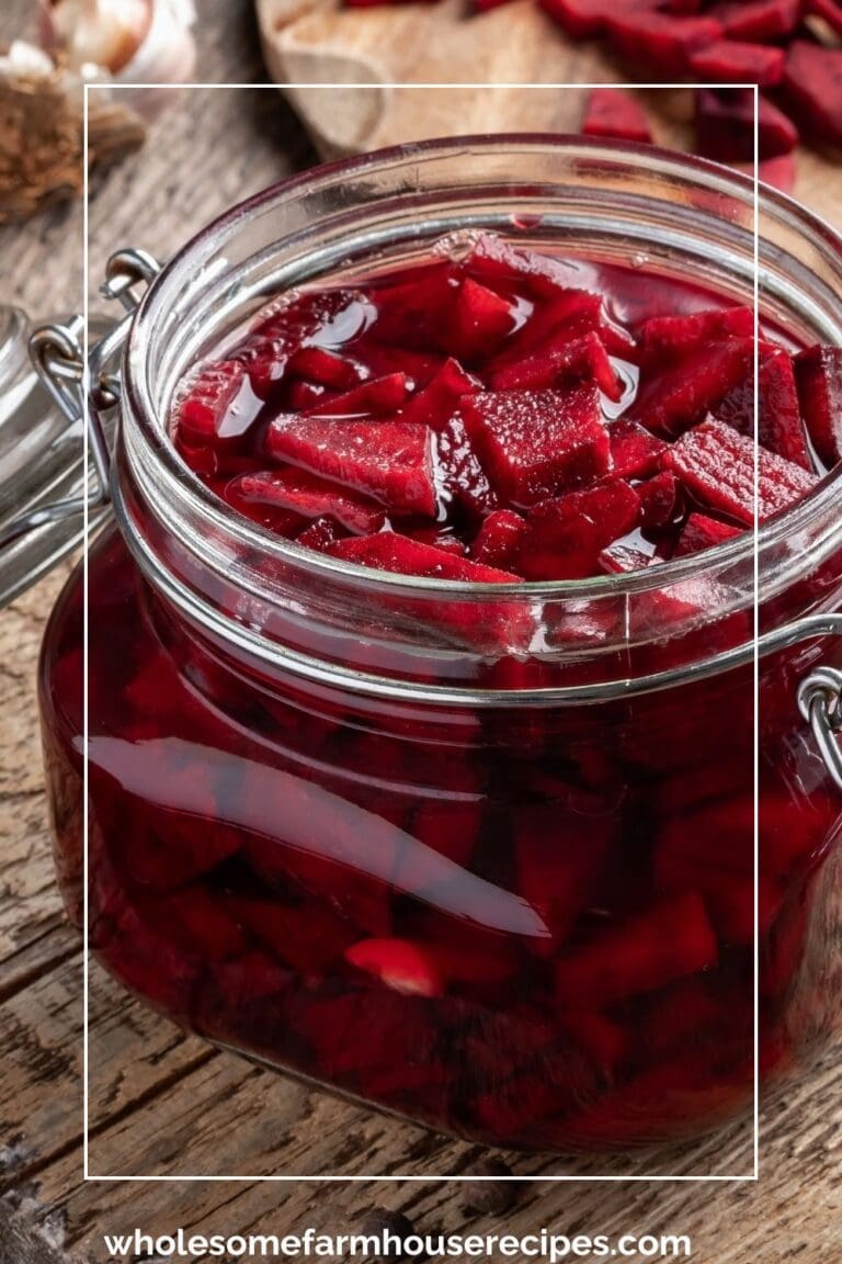 Quick and Easy Refrigerator Pickled Beets - Wholesome Farmhouse Recipes