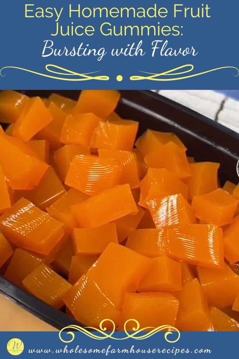 Easy Homemade Fruit Juice Gummies: Bursting with Flavor - Wholesome ...