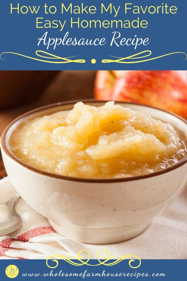 How to Make My Favorite Easy Homemade Applesauce Recipe - Wholesome ...