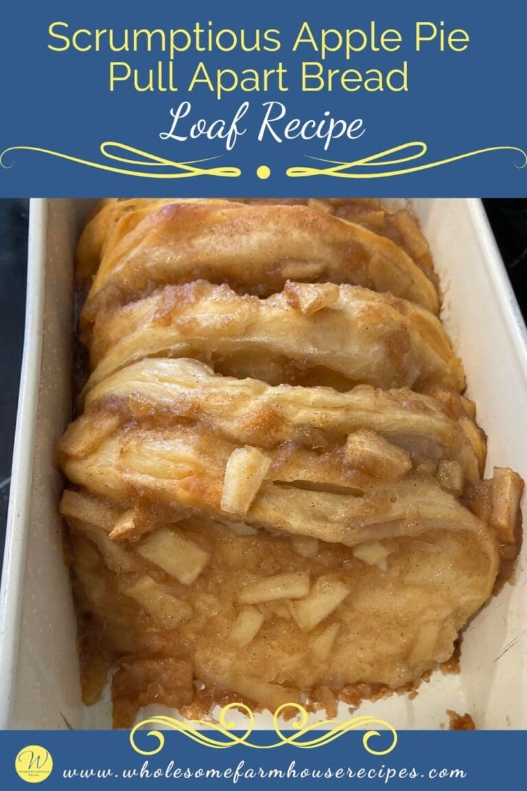 Scrumptious Apple Pie Pull Apart Bread Loaf Recipe - Wholesome Farmhouse Recipes
