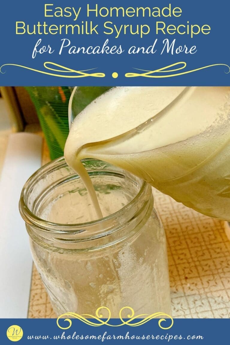 Easy Homemade Buttermilk Syrup Recipe for Pancakes and More - Wholesome ...
