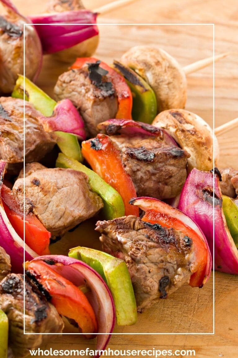Tender and Juicy: Easy Beef Shish Kabobs Recipe - Wholesome Farmhouse ...