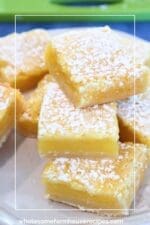 Luscious Lemon Bars with Buttery Shortbread Crust - Wholesome Farmhouse ...